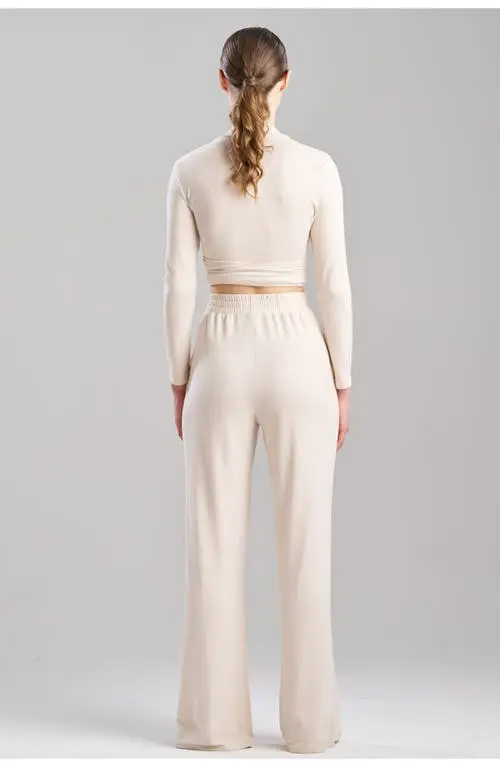 Natori Bliss Essentials Wide Leg Pant - Wheat