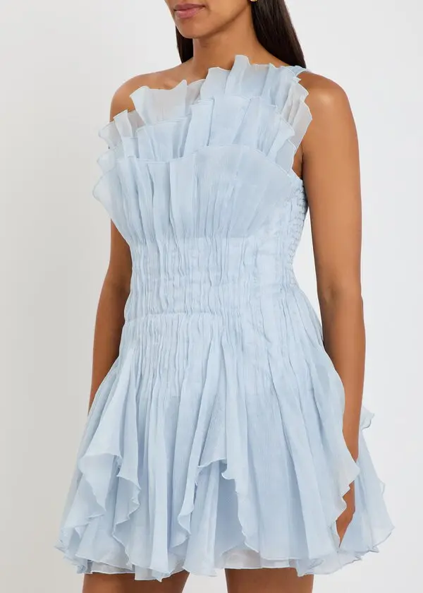 Aje Nisha Ruffled Chiffon Mini Dress