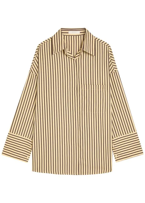 Faithfull The Brand Clemente Striped Cotton Shirt - Beige