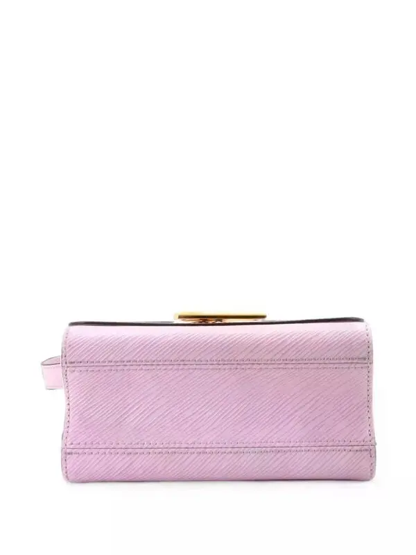 LOUIS VUITTON Braided Handle Twist Bag Epi Leather Pm Crossbody Bag - Pink