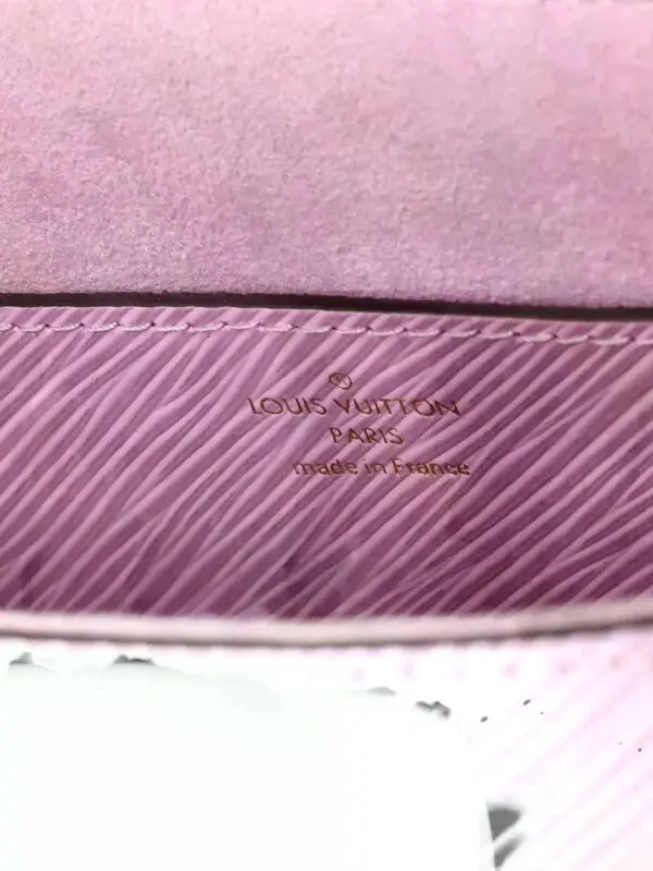 LOUIS VUITTON Braided Handle Twist Bag Epi Leather Pm Crossbody Bag - Pink