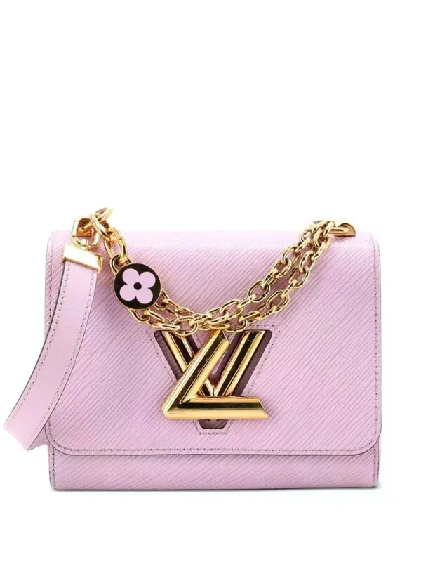 LOUIS VUITTON Braided Handle Twist Bag Epi Leather Pm Crossbody Bag - Pink