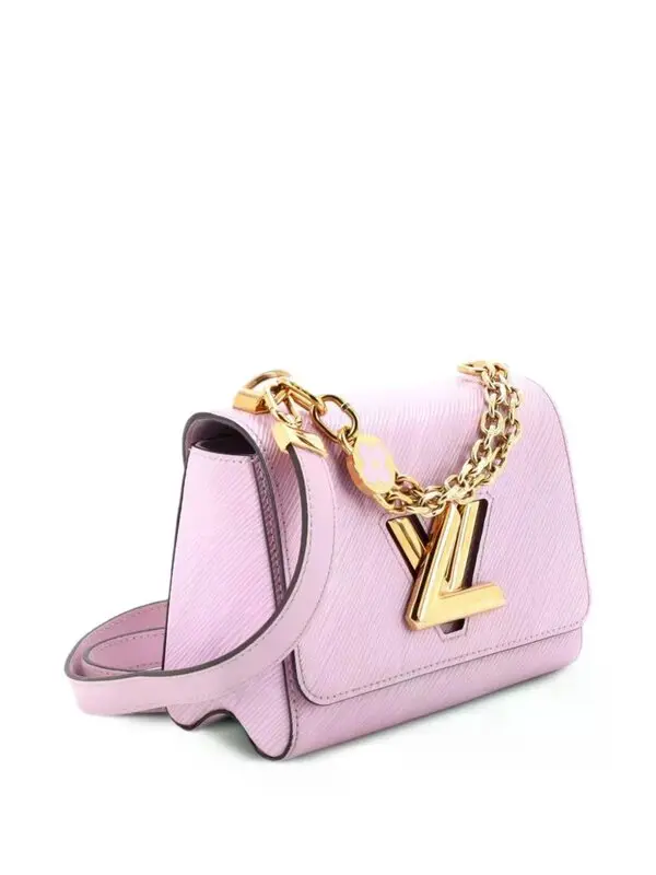 LOUIS VUITTON Braided Handle Twist Bag Epi Leather Pm Crossbody Bag - Pink