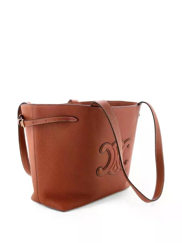 Celine Anais Cabas Leather Tote Bag