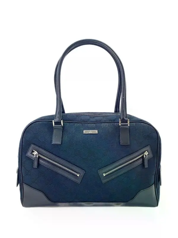 Gucci 2000s Gg Supreme Tote Bag - Blue