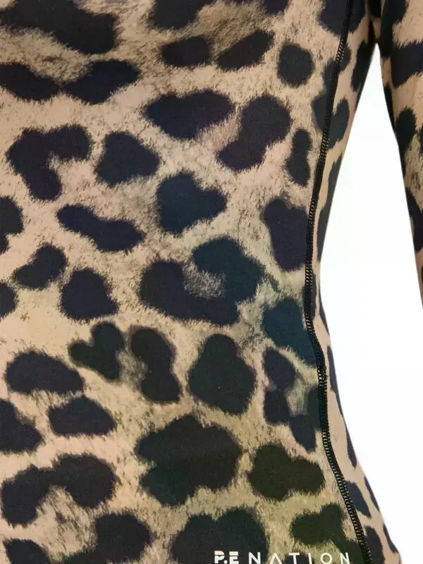 P.E Nation Leopard Print Long-sleeve T-shirt