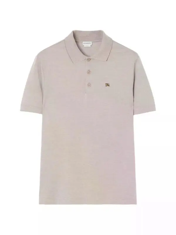 Burberry Metal Knight Cotton Polo Shirt - Grey