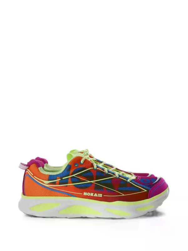 HOKA® Huaka Pro Logo-print Panelled Sneakers - Orange
