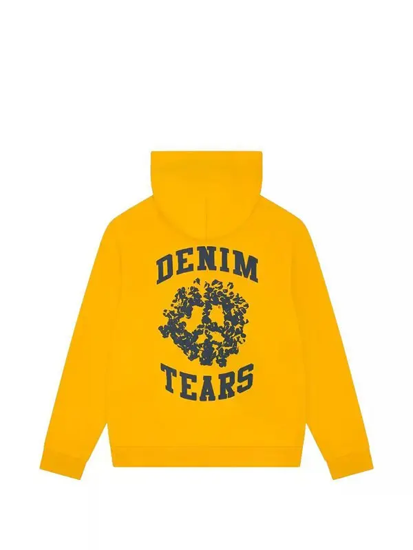 DENIM TEARS Graphic Print Zip-up Hoodie