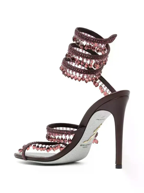 Rene Caovilla Embellished Stiletto Sandals