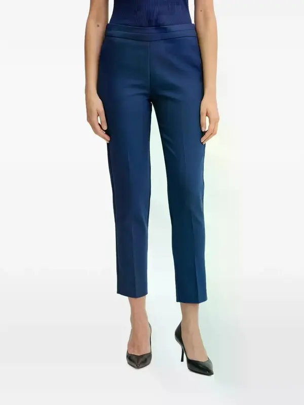 MORGAN Pressed Crease Slim-fit Trousers