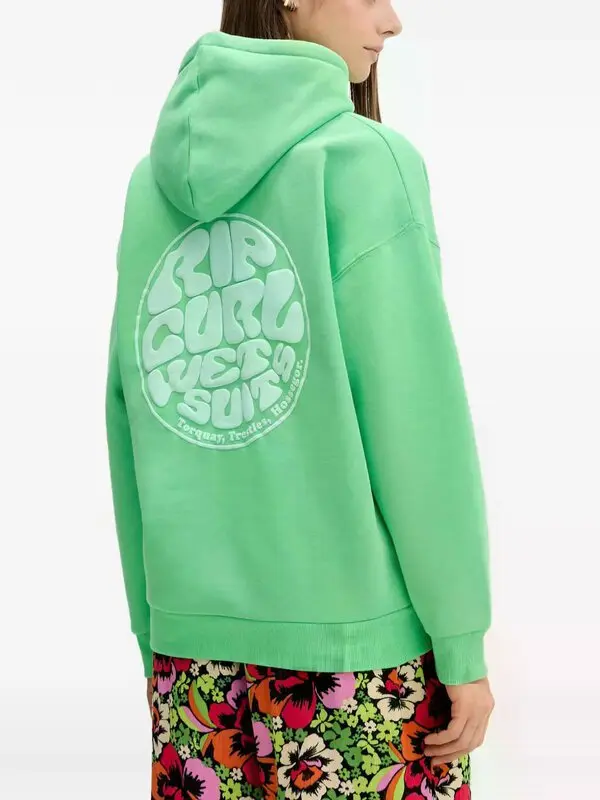 Rip Curl Logo-patch Drawstring Hoodie