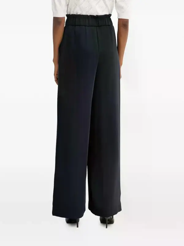 MORGAN Elasticated Waistband Wide-leg Trousers
