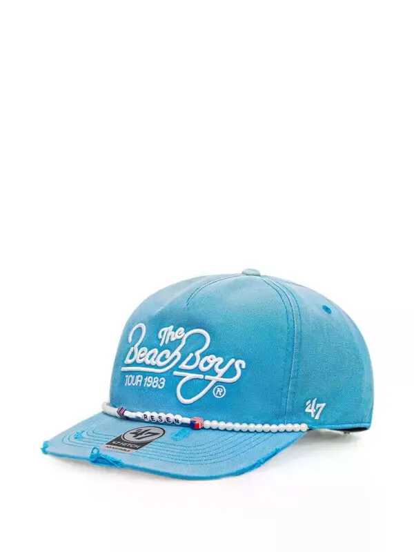 REPRESENT X 47 Embroidered Distressed Cap - Blue