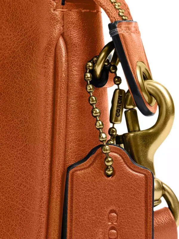 COACH Logo-print Leather Shoulder Bag
