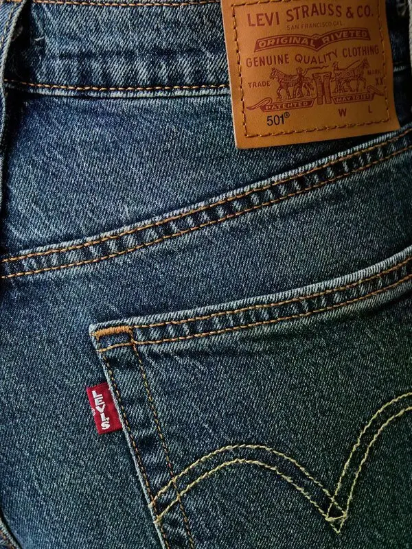 LEVI'S 501 Cropped Jeans - Blue