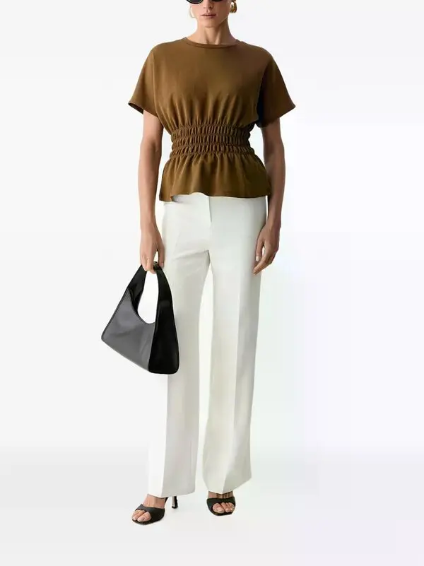 MORGAN Lace-trim Flared Trousers
