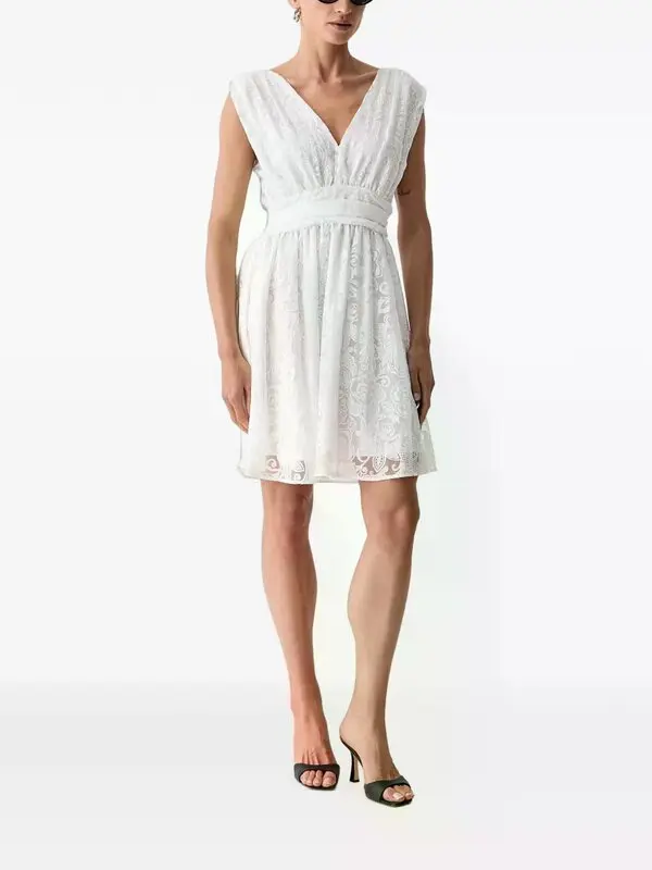 MORGAN Lace-overlay Mini Dress