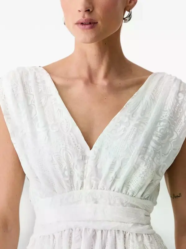 MORGAN Lace-overlay Mini Dress