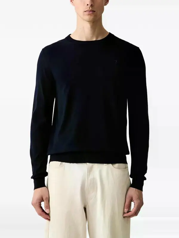 TRUSSARDI Logo-embroidered Crew-neck Sweater
