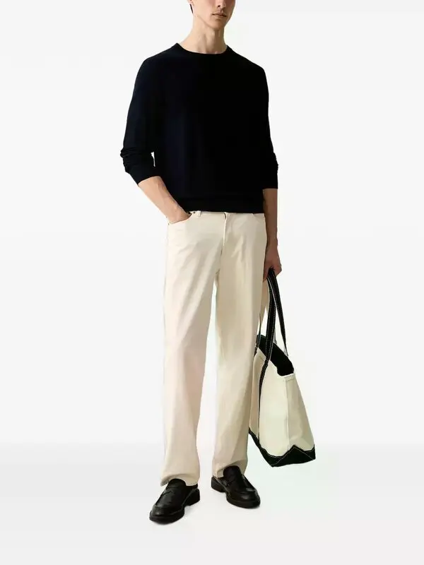 TRUSSARDI Logo-embroidered Crew-neck Sweater