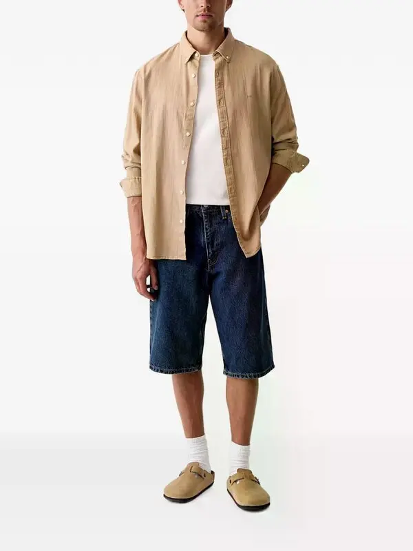 LEVI'S 470 Logo-patch Denim Shorts - Blue