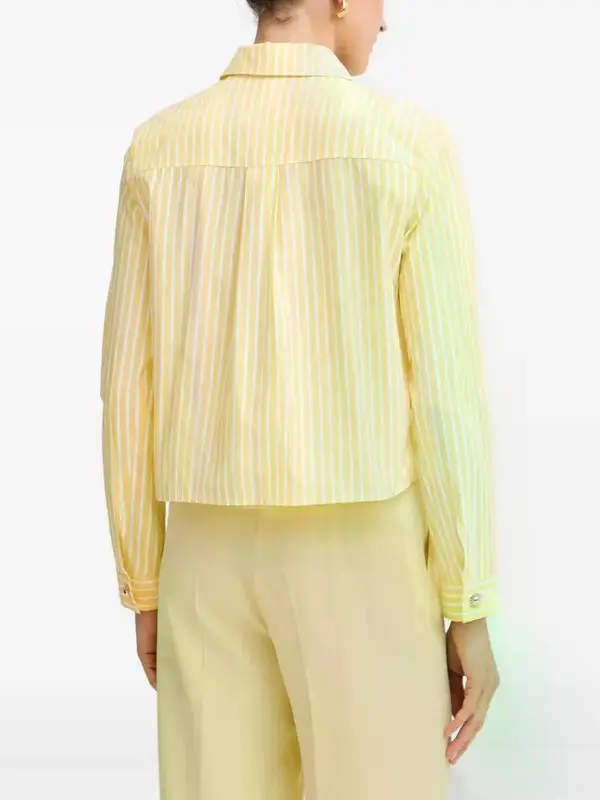 MORGAN Striped Shirt With Sun-shaped Buttons