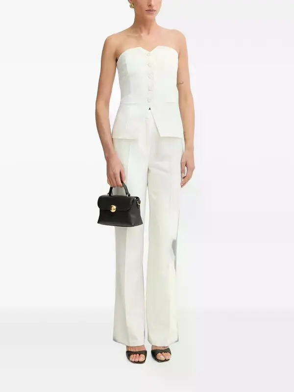 MORGAN Strapless Button-up Blouse