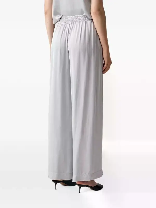 VICOLO Elasticated Waist Palazzo Pants - Grey
