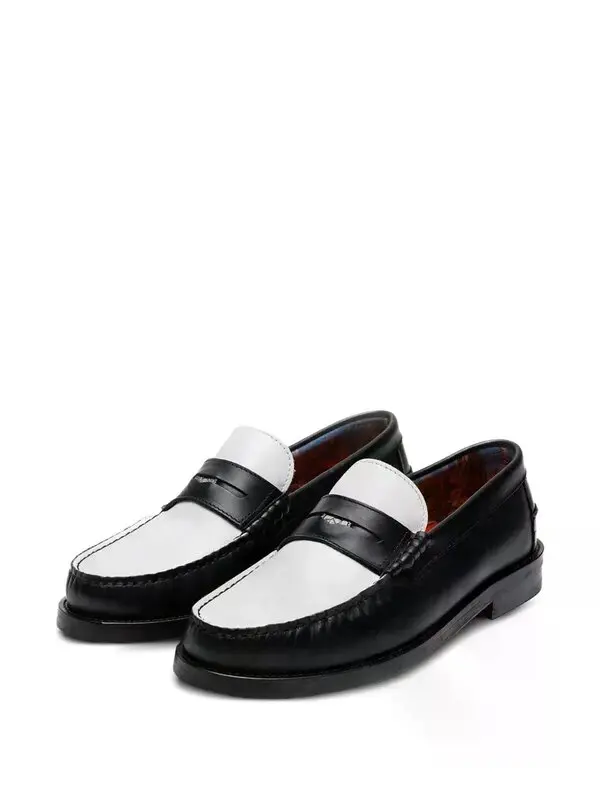 NAKED WOLFE Riviera Calf Leather Loafers - Black