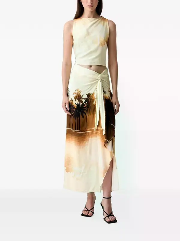 VICOLO Palm-print Knotted Set