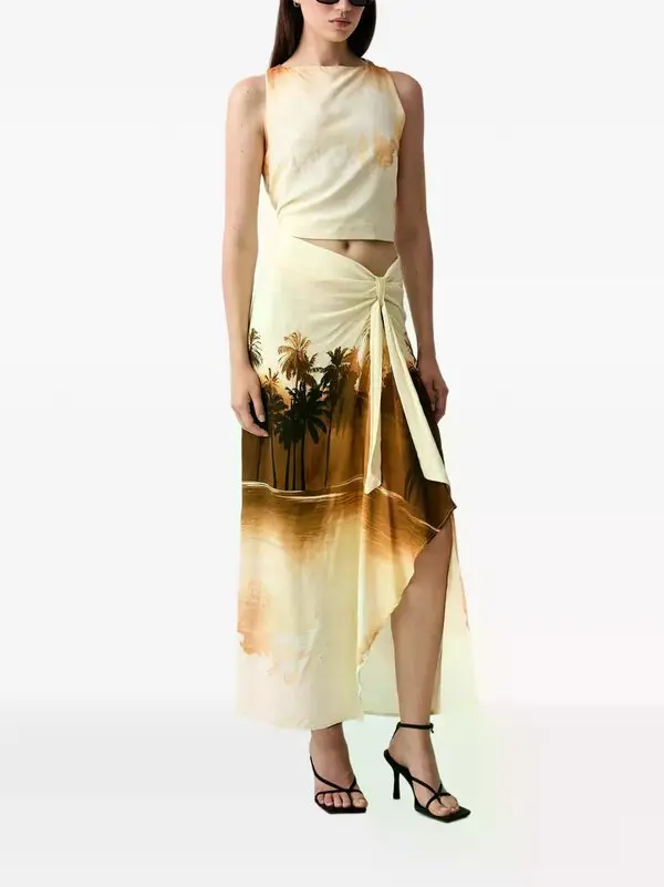 VICOLO Palm-print Knotted Set - Neutrals