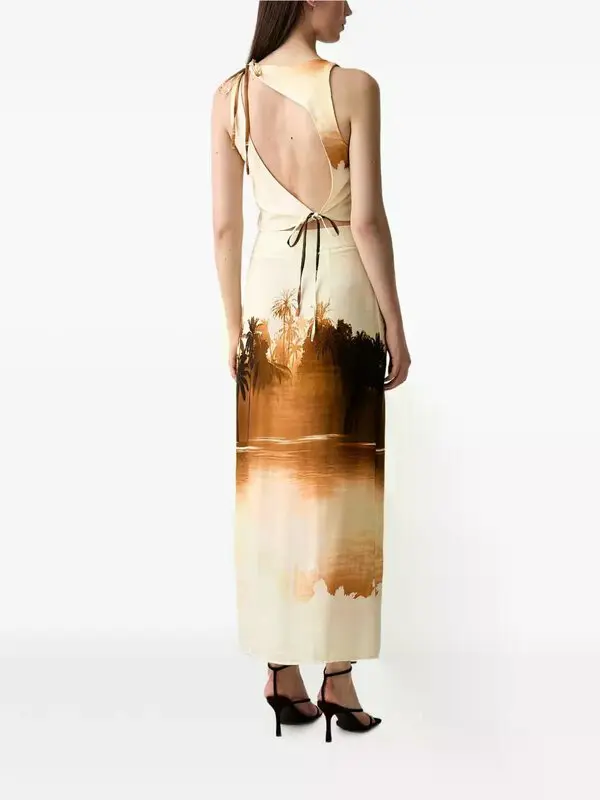 VICOLO Palm-print Knotted Set