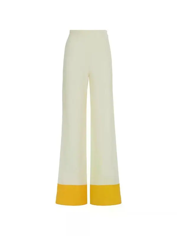 TALLER MARMO Marlene Corniche High-waist Trousers - Neutrals