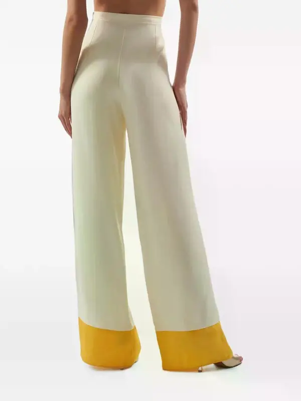 TALLER MARMO Marlene Corniche High-waist Trousers - Neutrals