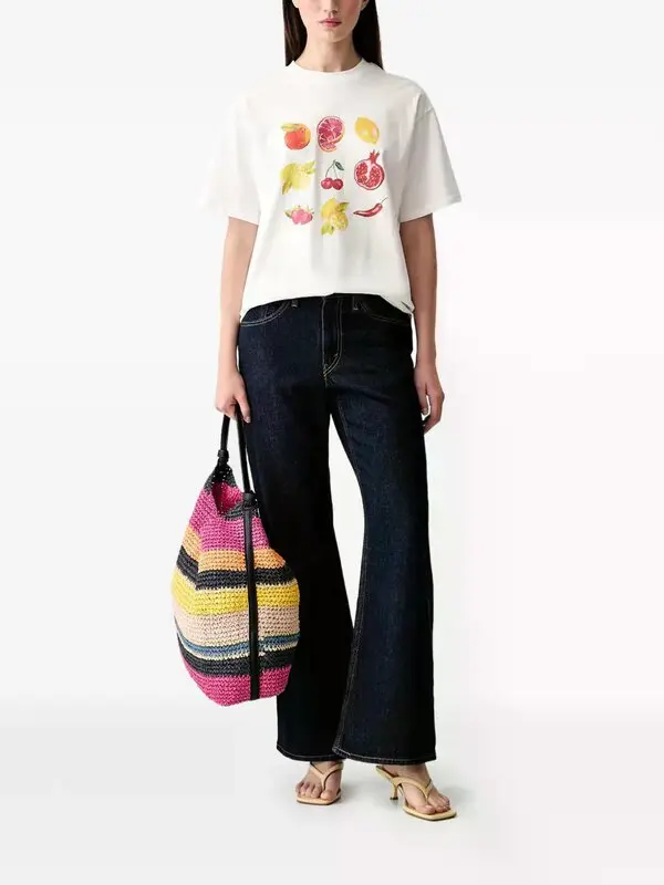 NEVER FULLY DRESSED Fruit Collage" T-shirt