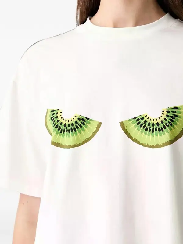 NEVER FULLY DRESSED Kiwi-print T-shirt
