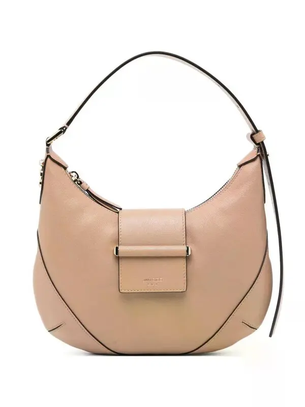 JIMMY CHOO Logo Plaque Shoulder Bag - Neutrals