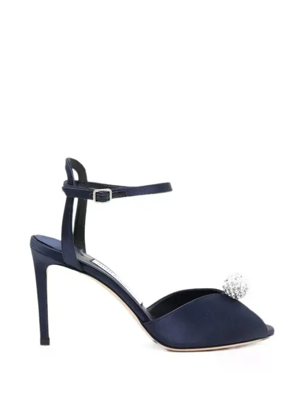 JIMMY CHOO Crystal-embellished Peep-toe Sandals