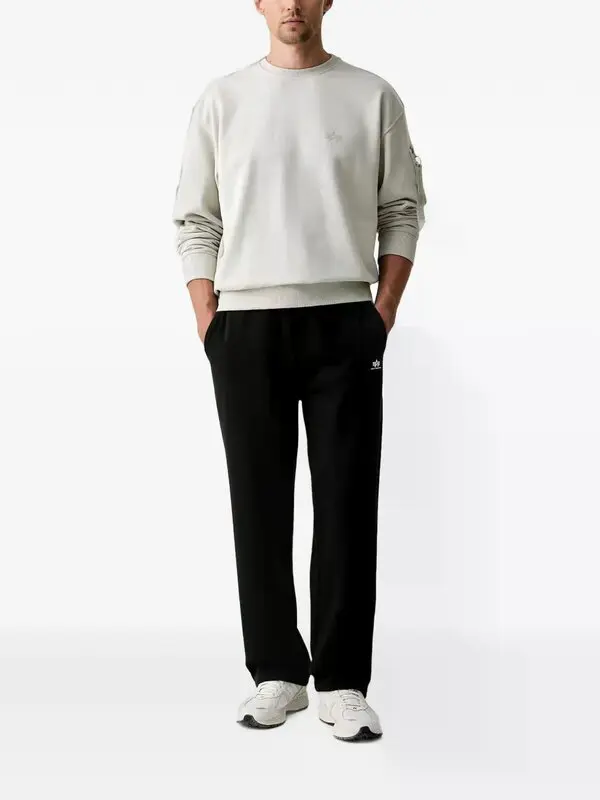 Alpha Industries Logo-embroidered Zip-pocket Sweatshirt