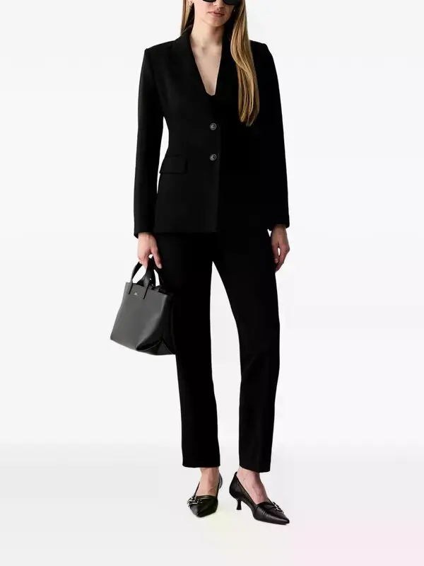 TRUSSARDI Peak-lapel Single-breasted Blazer - Black