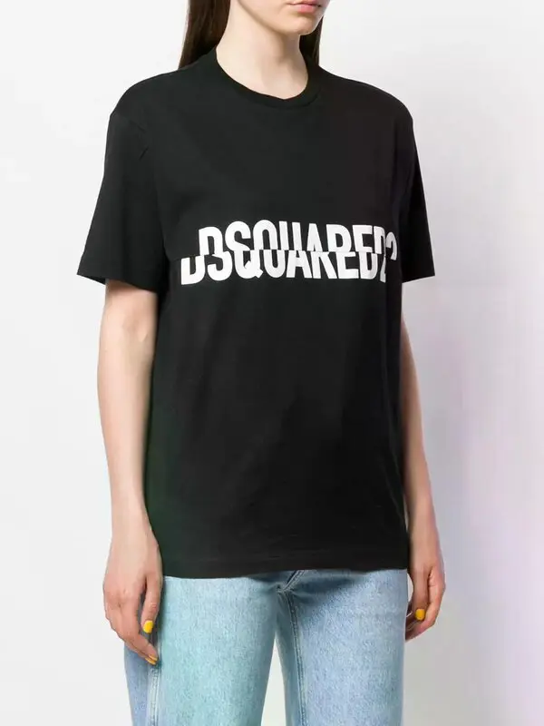 Dsquared2 Logo Print Crew Neck T-shirt