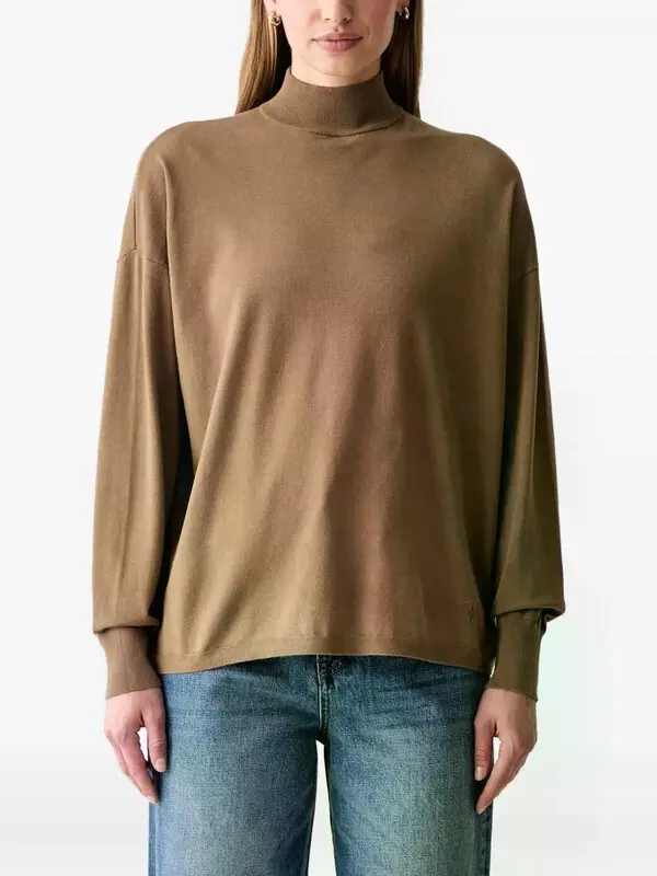 TRUSSARDI High-neck Dropped-shoulder Sweater