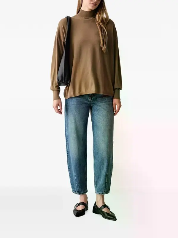 TRUSSARDI High-neck Dropped-shoulder Sweater