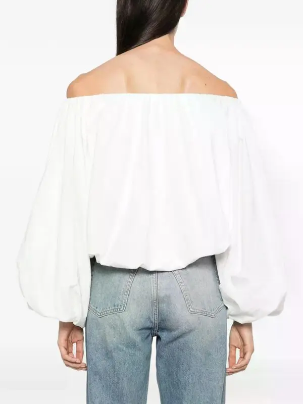 Dorothee Schumacher Off-shoulder Puff-sleeve Top