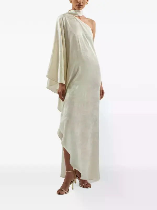 TALLER MARMO Ubud Toile One-shoulder Maxi Dress - Neutrals