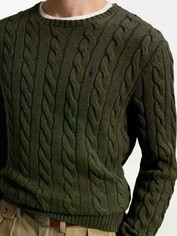 Polo Ralph Lauren Embroidered Pony Cable-knit Sweater