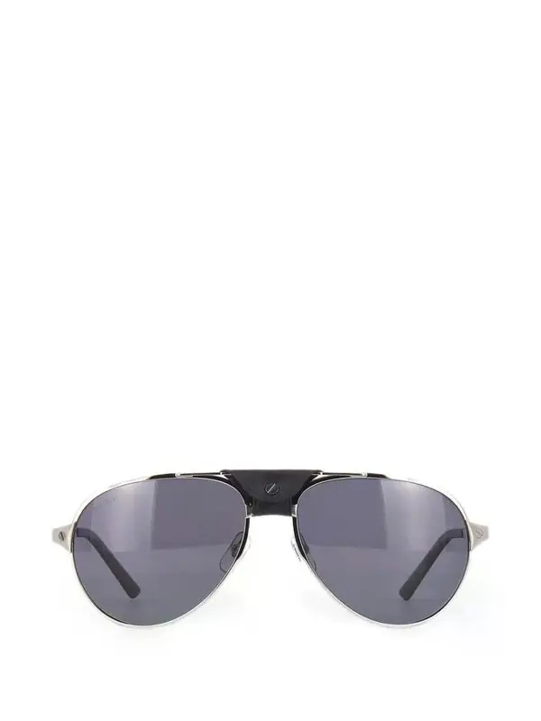 Cartier Santos Pilot-frame Sunglasses - Silver