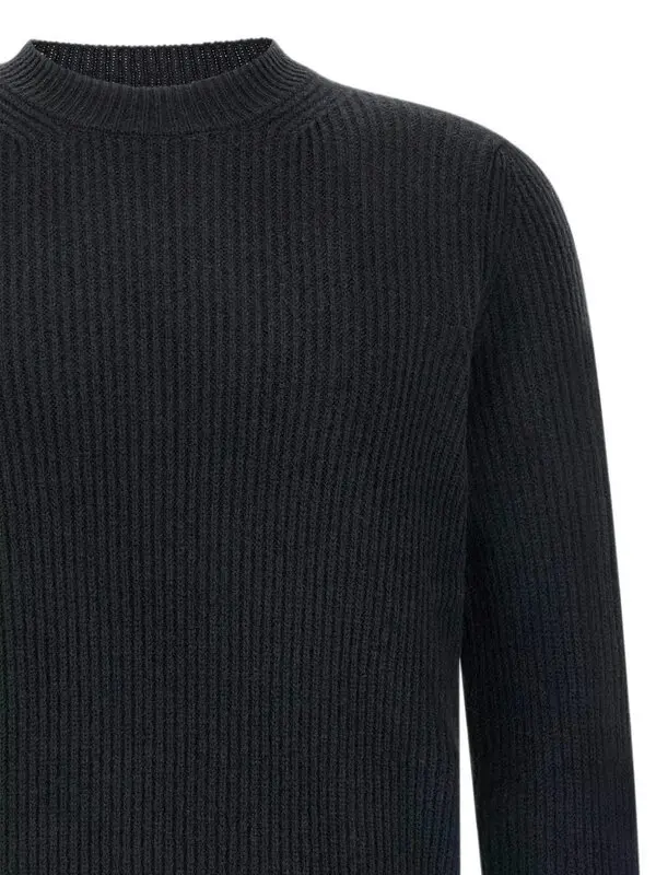 ZANONE Virgin Wool Ribbed Knit Sweater