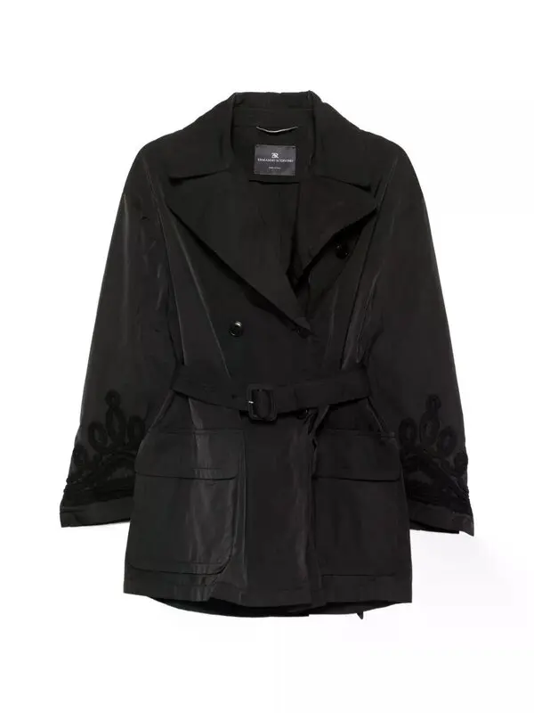 Ermanno Scervino Embroidered Double-breasted Coat